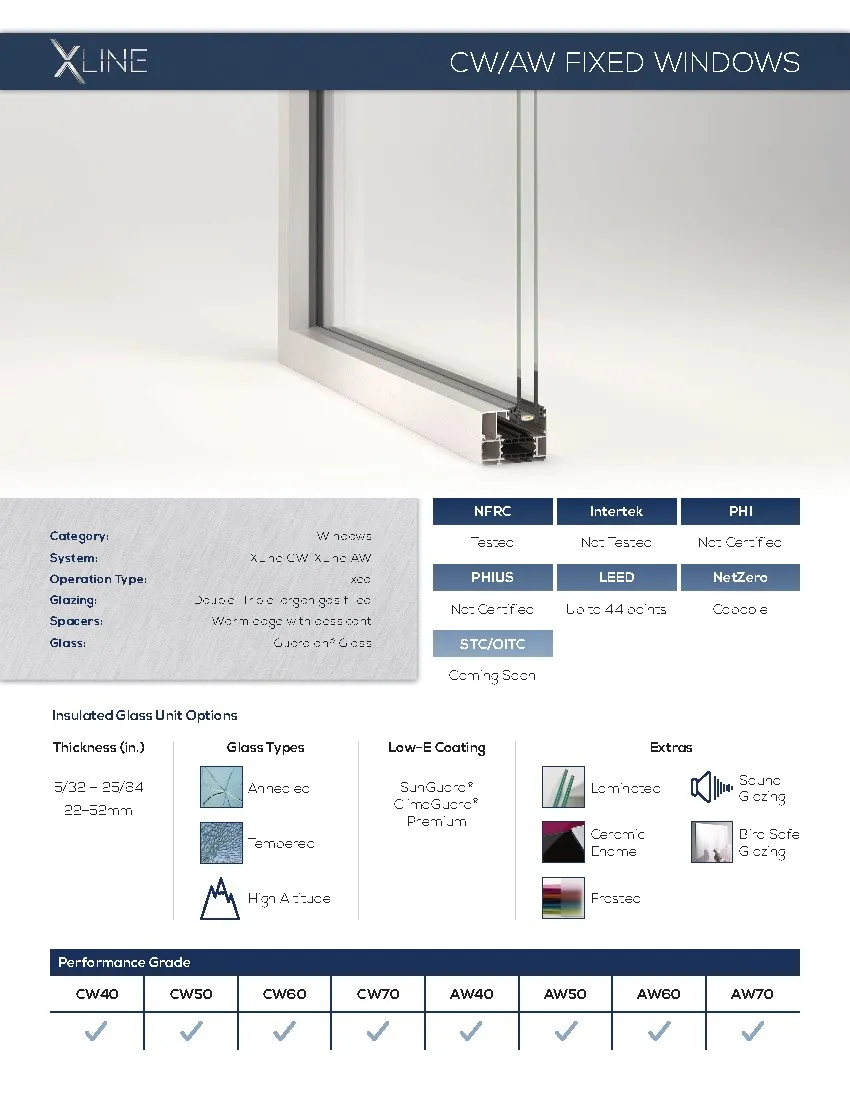 INTUS XLine CW Windows | INTUS Windows